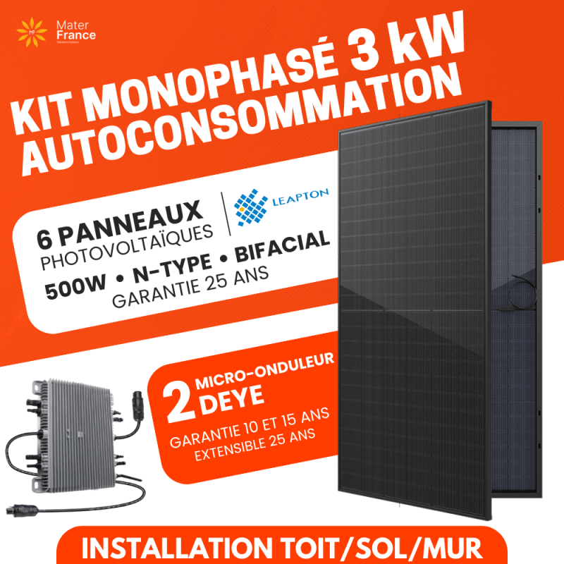 Kits Photovoltaïques Autoconsommation Haute Performance | MATERFRANCE